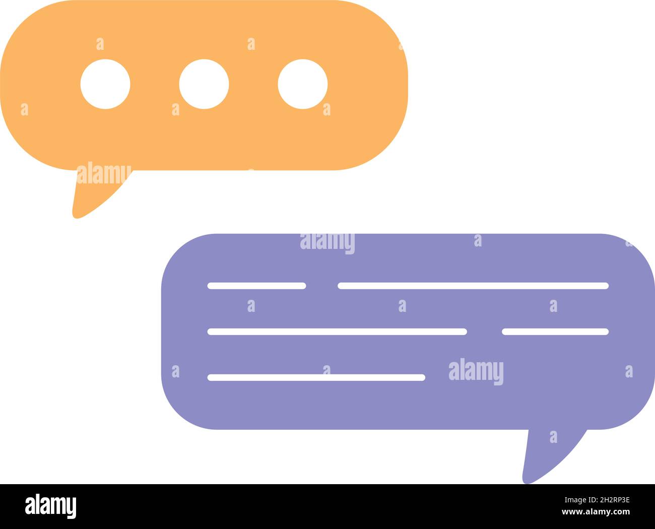 speech bubbles message Stock Vector Image & Art - Alamy