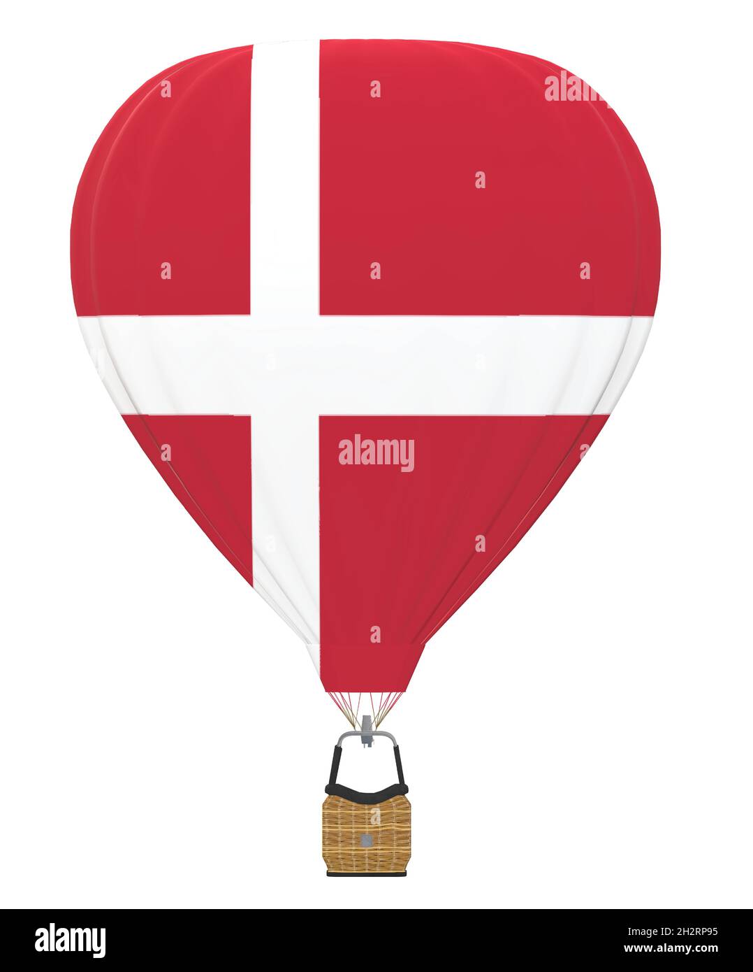 Hot Air Balloon with Denmark Flag Stock Vector Image & Art - Alamy