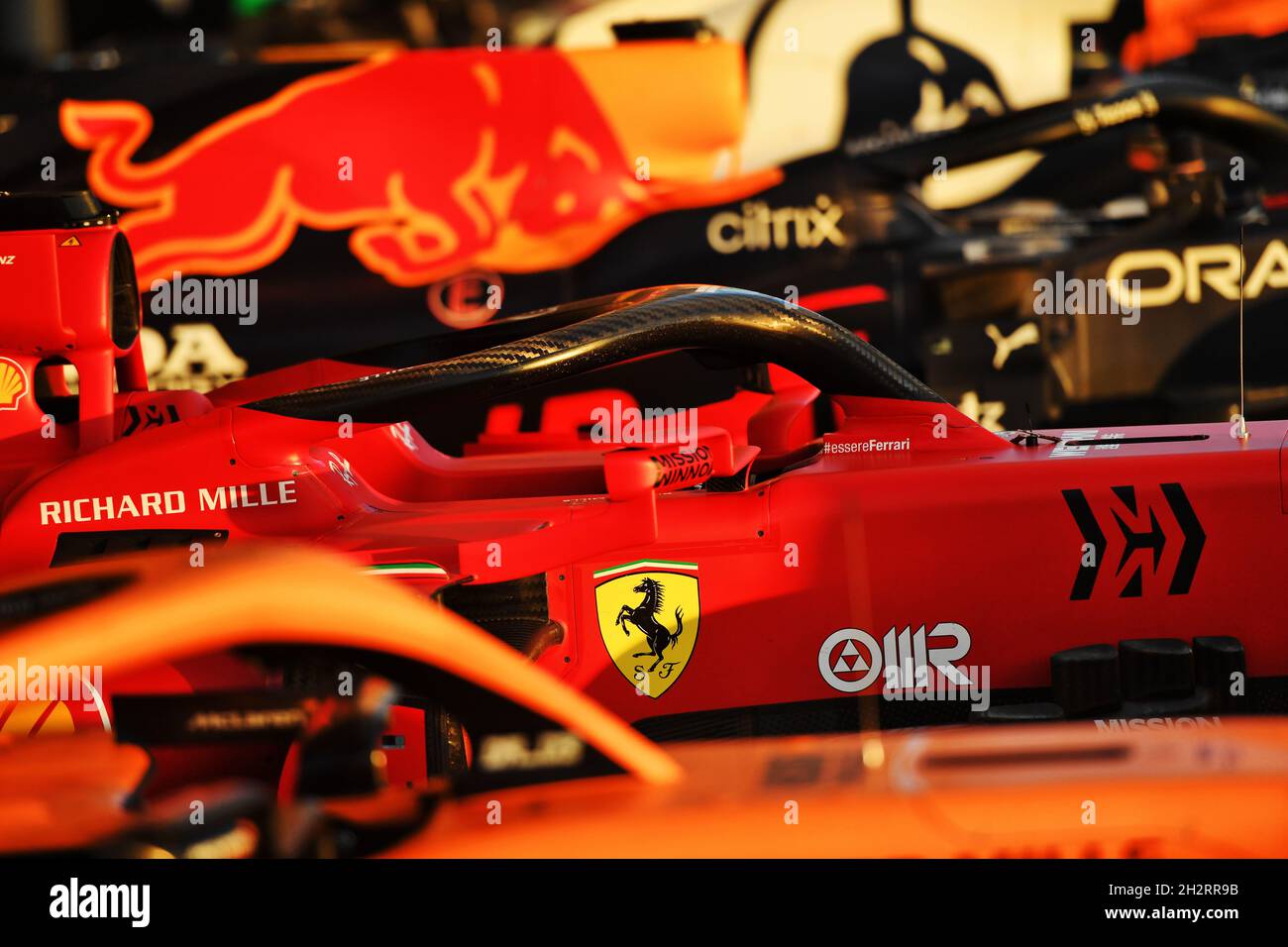 Ferrari SF-21 in parc ferme. 23.10.2021. Formula 1 World Championship ...