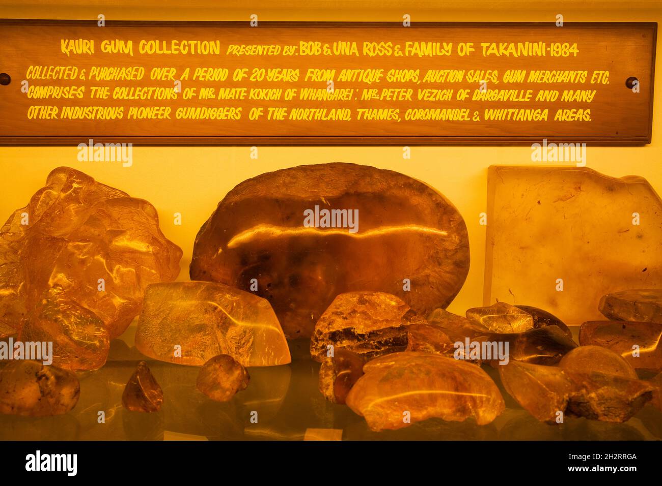 Matakohe-A collection of polished gum Stock Photo - Alamy