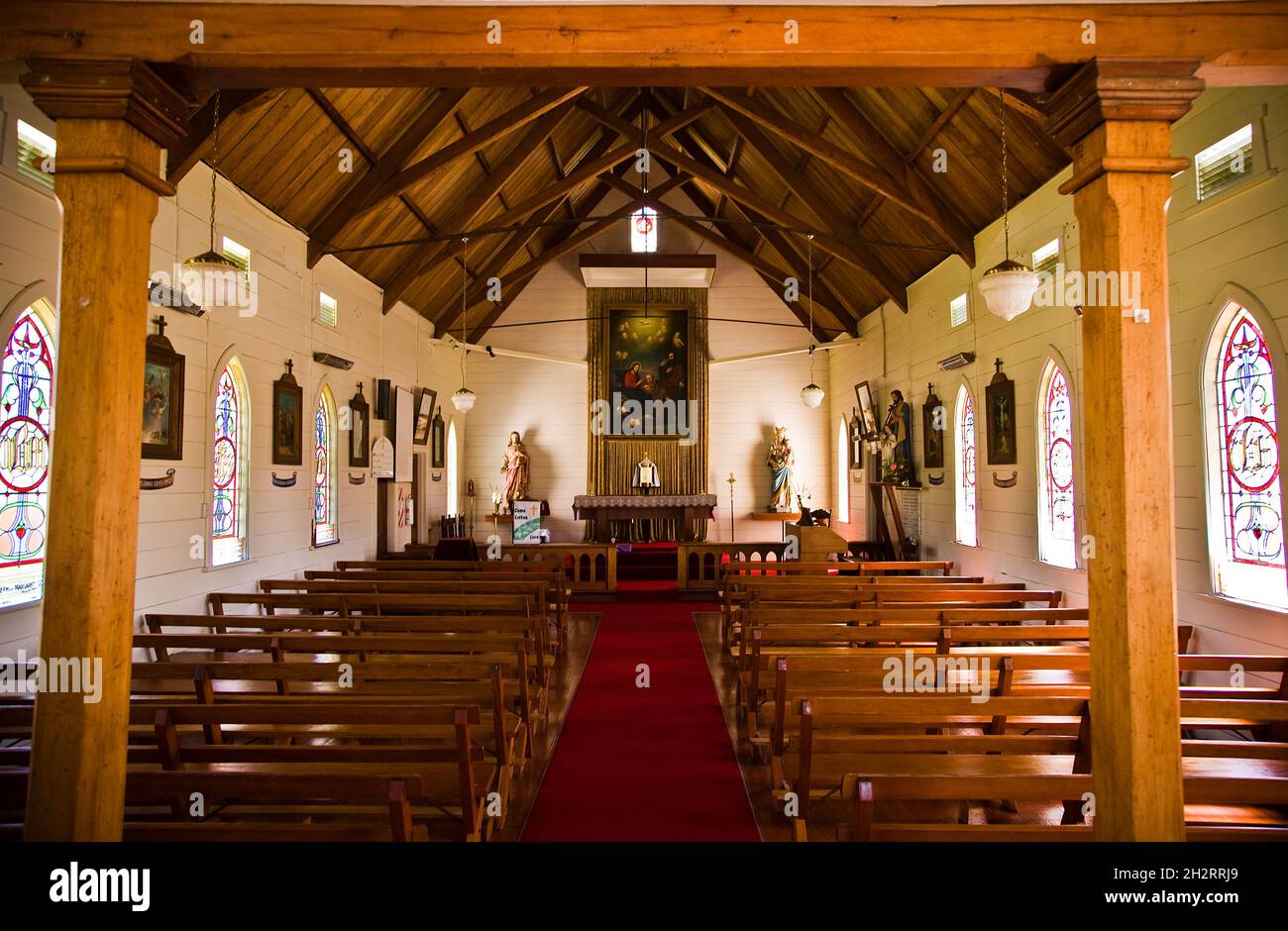 Puhoi-Church of Saints Peter And Paul-interior Stock Photo - Alamy