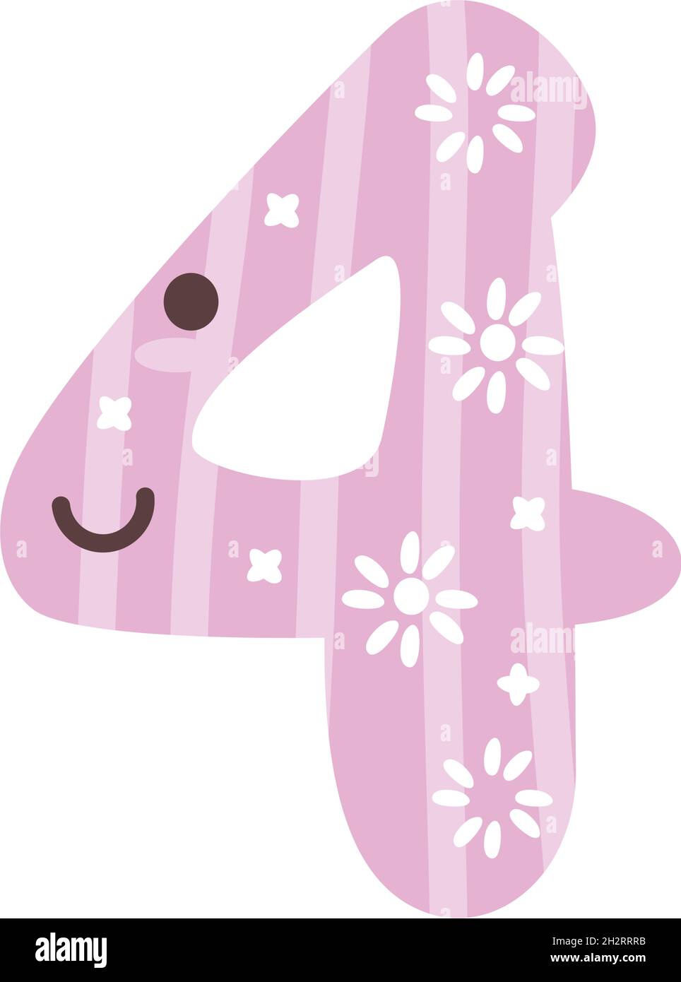 baby number four Stock Vector Image & Art - Alamy