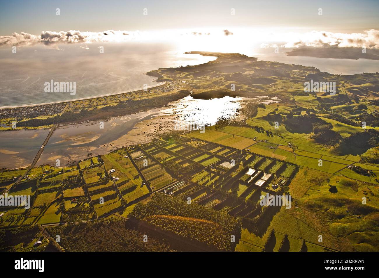 Aerial-Rodney East Coast-Omaha Bay Stock Photo - Alamy