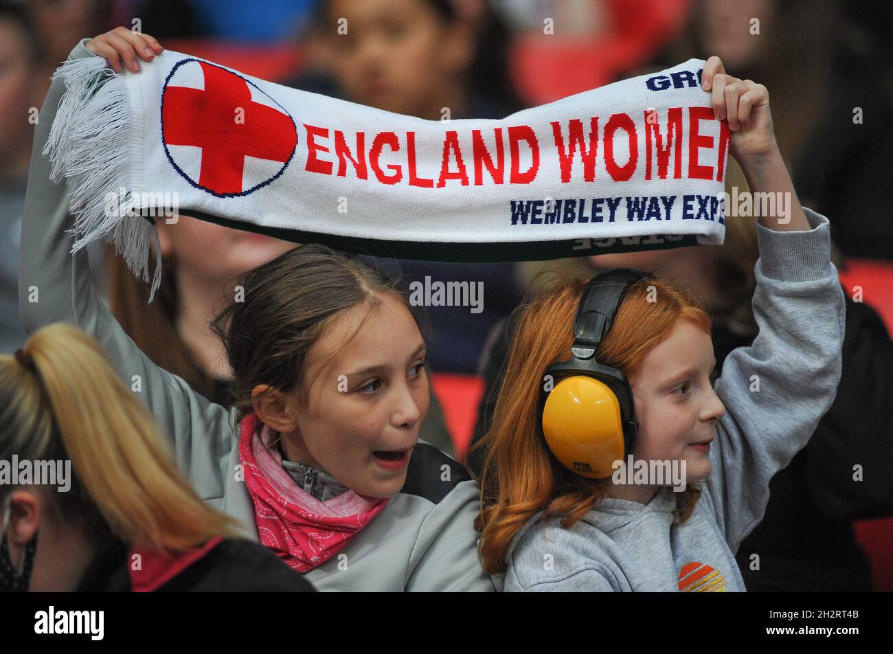 England fans pre game During the Women's World Cup Qualifier game ...