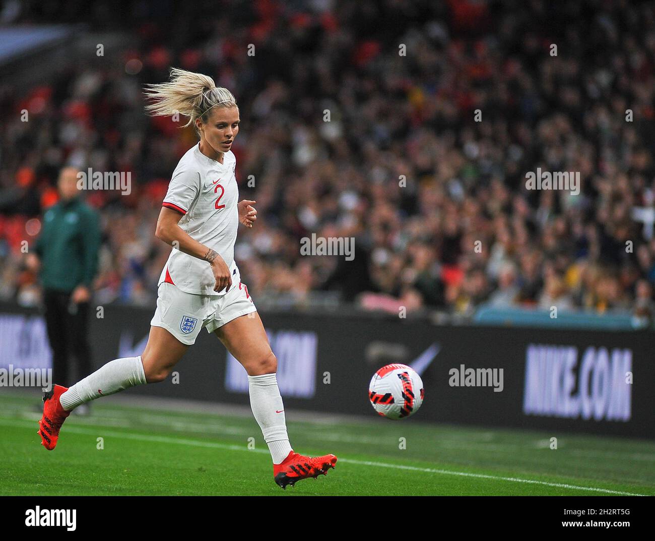 England Rachel Daly on the ball During the Women's World Cup Qualifier ...