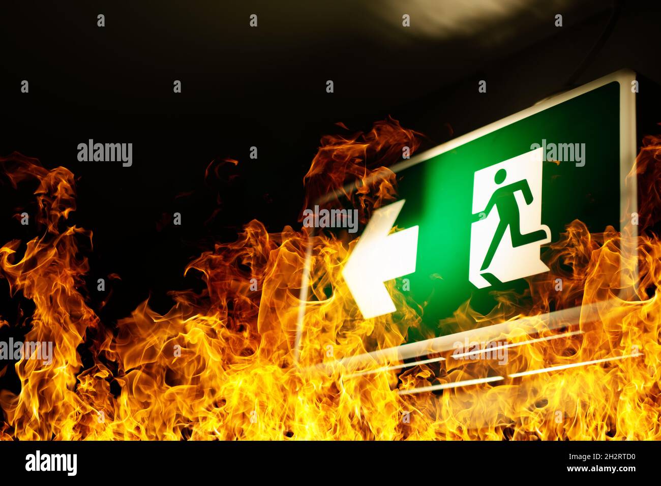 Fire evacuation signs hi-res stock photography and images - Alamy