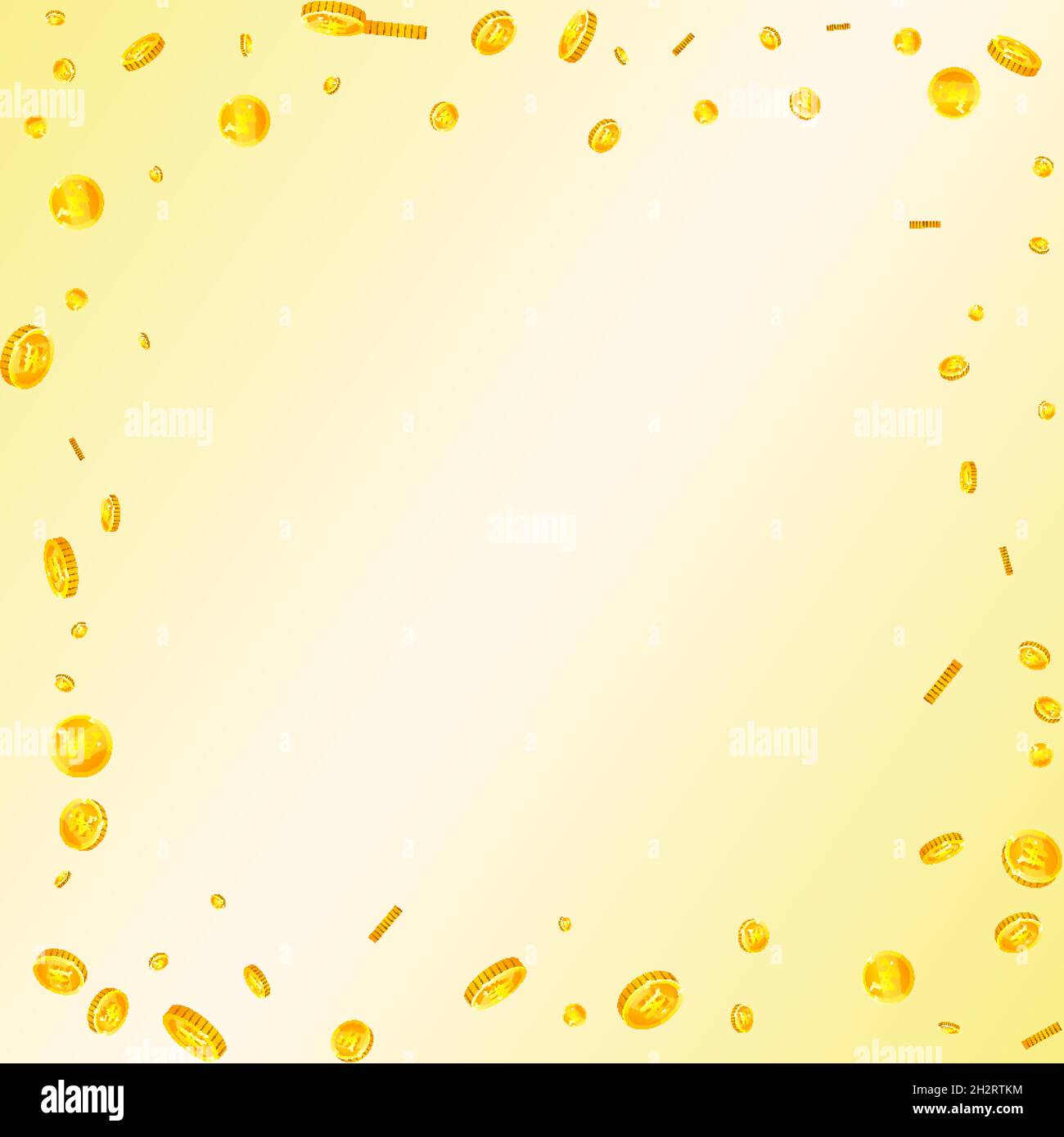 Korean won coins falling. Enchanting scattered WON coins. Korea money ...
