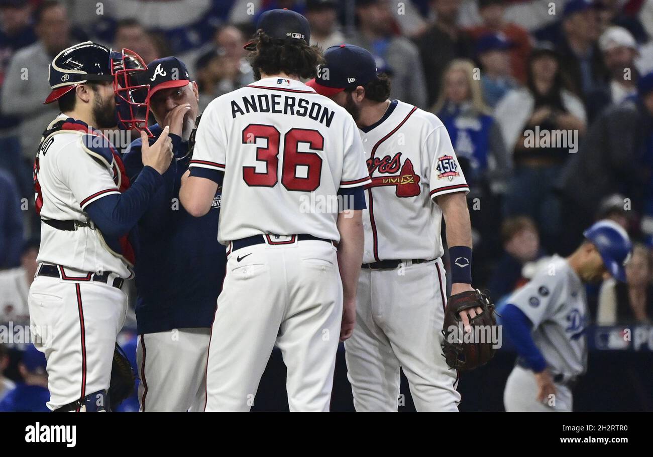 Atlanta, United States. 23rd Oct, 2021. Atlanta Braves pitching coach ...