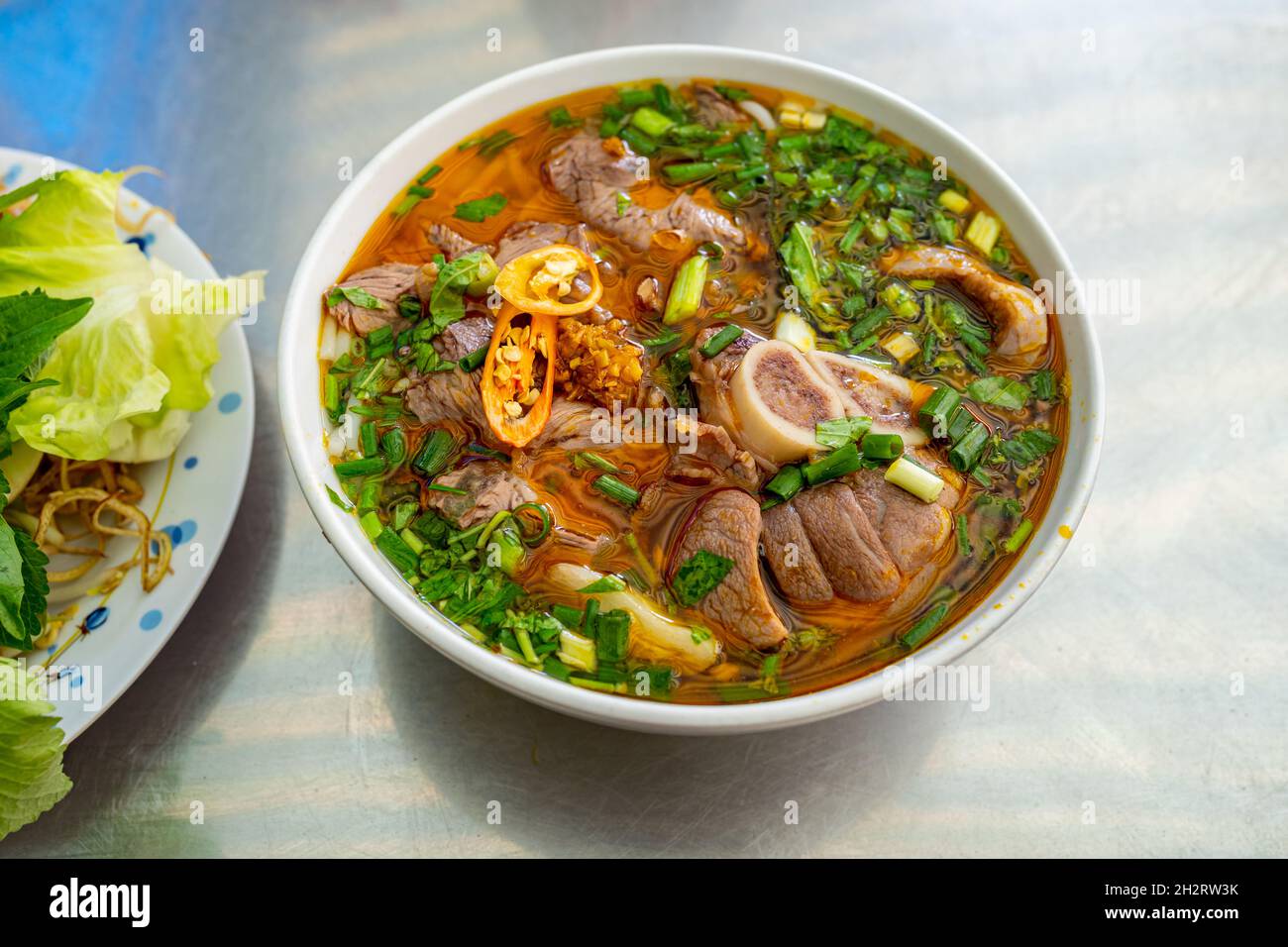 Famous and delicious Vietnamese food Bun Bo Hue Stock Photo - Alamy