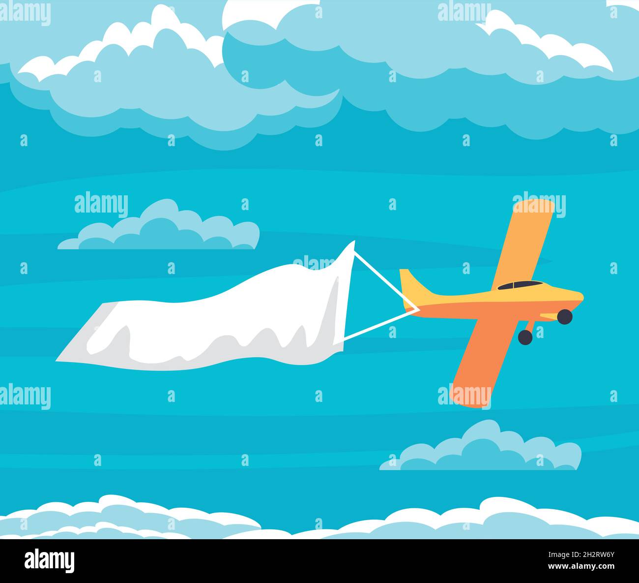 Flying through cloud Stock Vector Images - Alamy