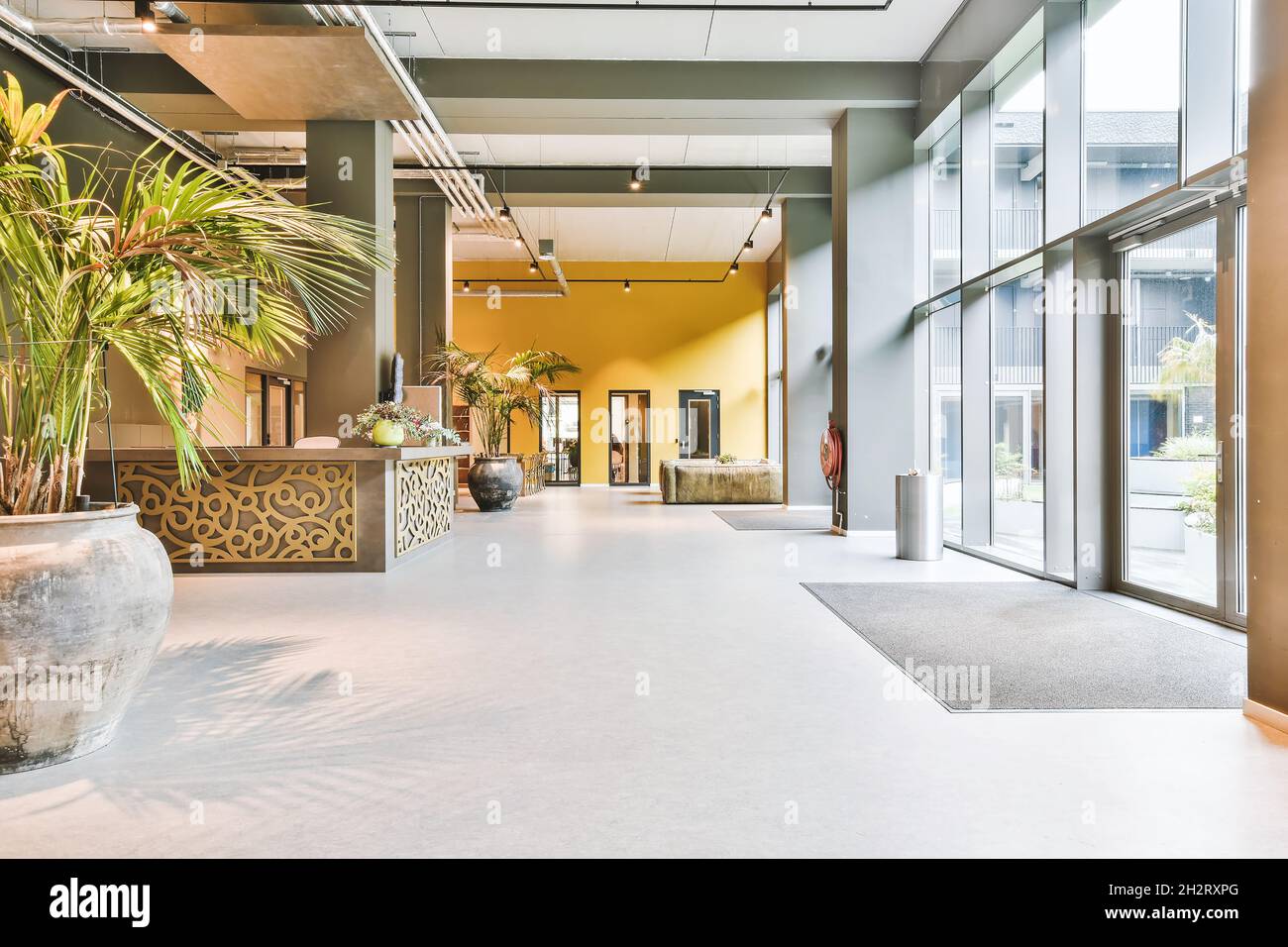 Entrance part of the building in the lobby Stock Photo - Alamy