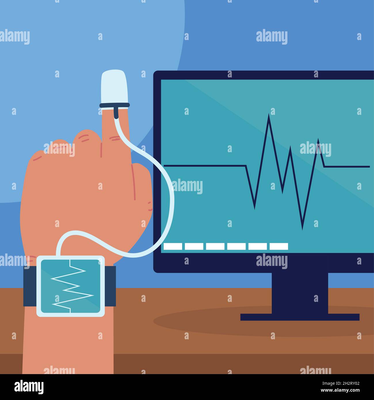 Heart rate monitors Stock Vector Images - Alamy