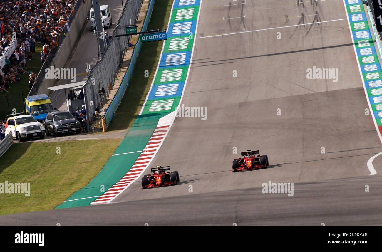 Austin, USA. 23rd Oct, 2021. # 55 Carlos Sainz (ESP, Scuderia Ferrari ...