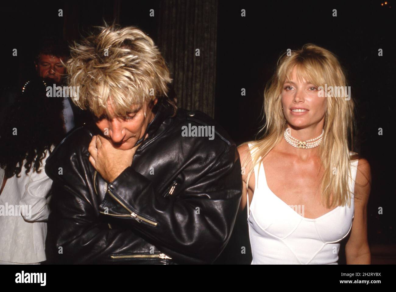 Rod Stewart and Kelly Emberg Circa 1980's Credit: Ralph Dominguez ...