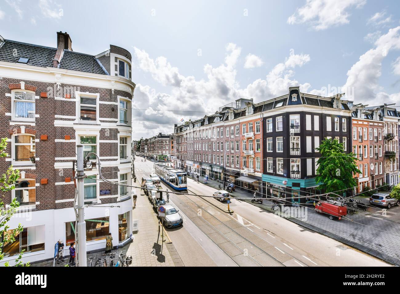 Wonderful high-rise buildings exterior with parking space Stock Photo ...