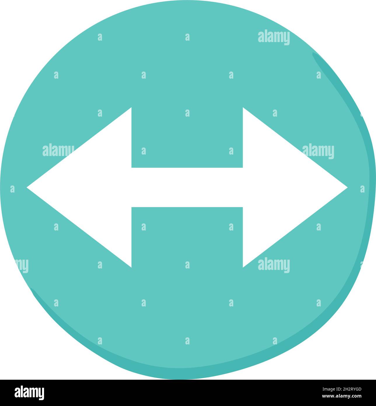 double direction arrow Stock Vector Image & Art - Alamy