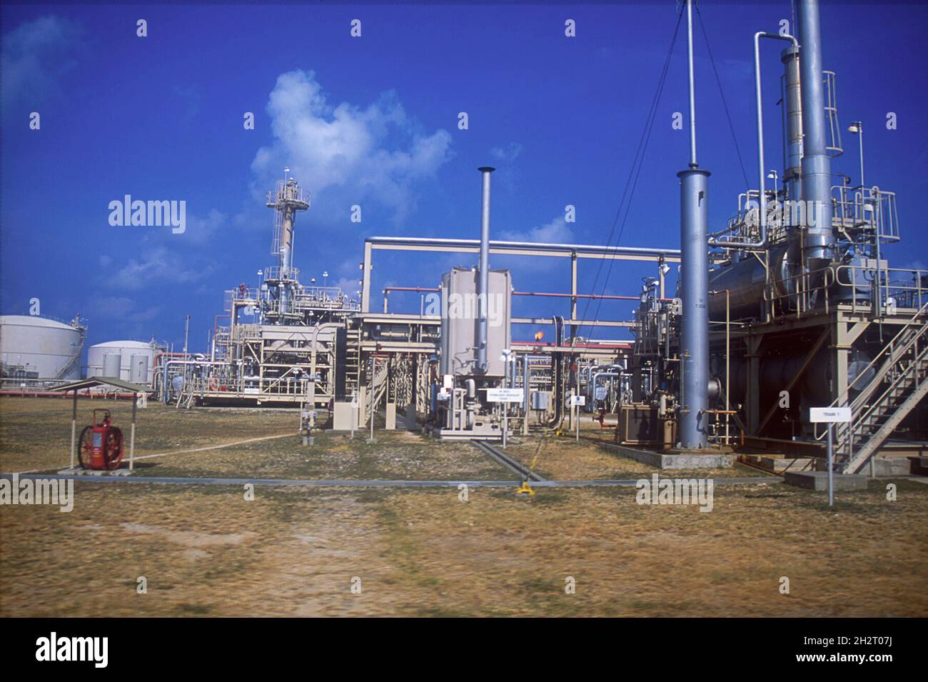 Processing facilities from 2001, Pagerungan Island, north Java, Java ...