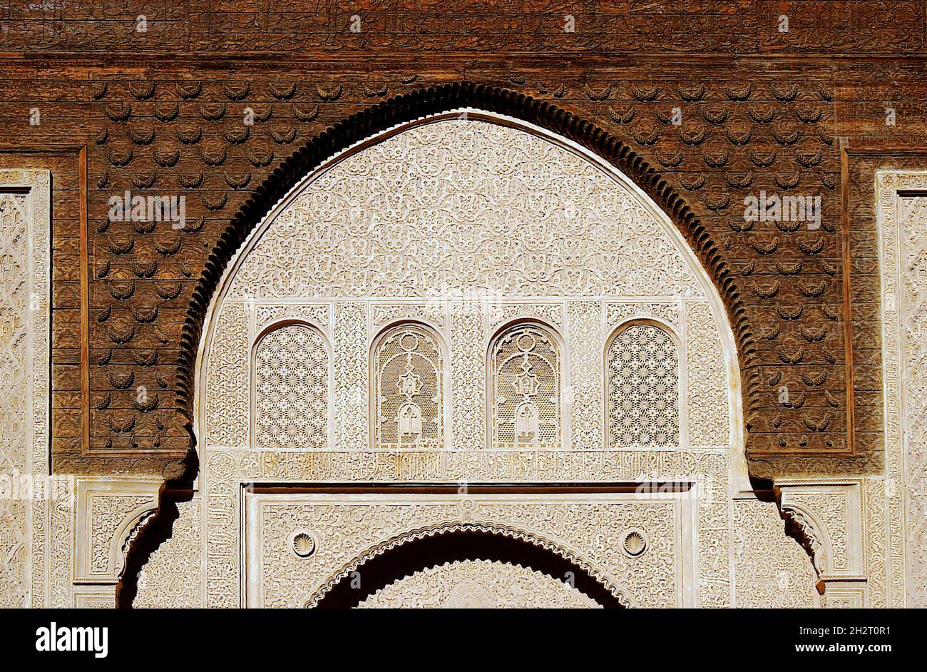 MOROCCO. MARRAKECH, THE BEN YOUSSEF MADRASA Stock Photo - Alamy
