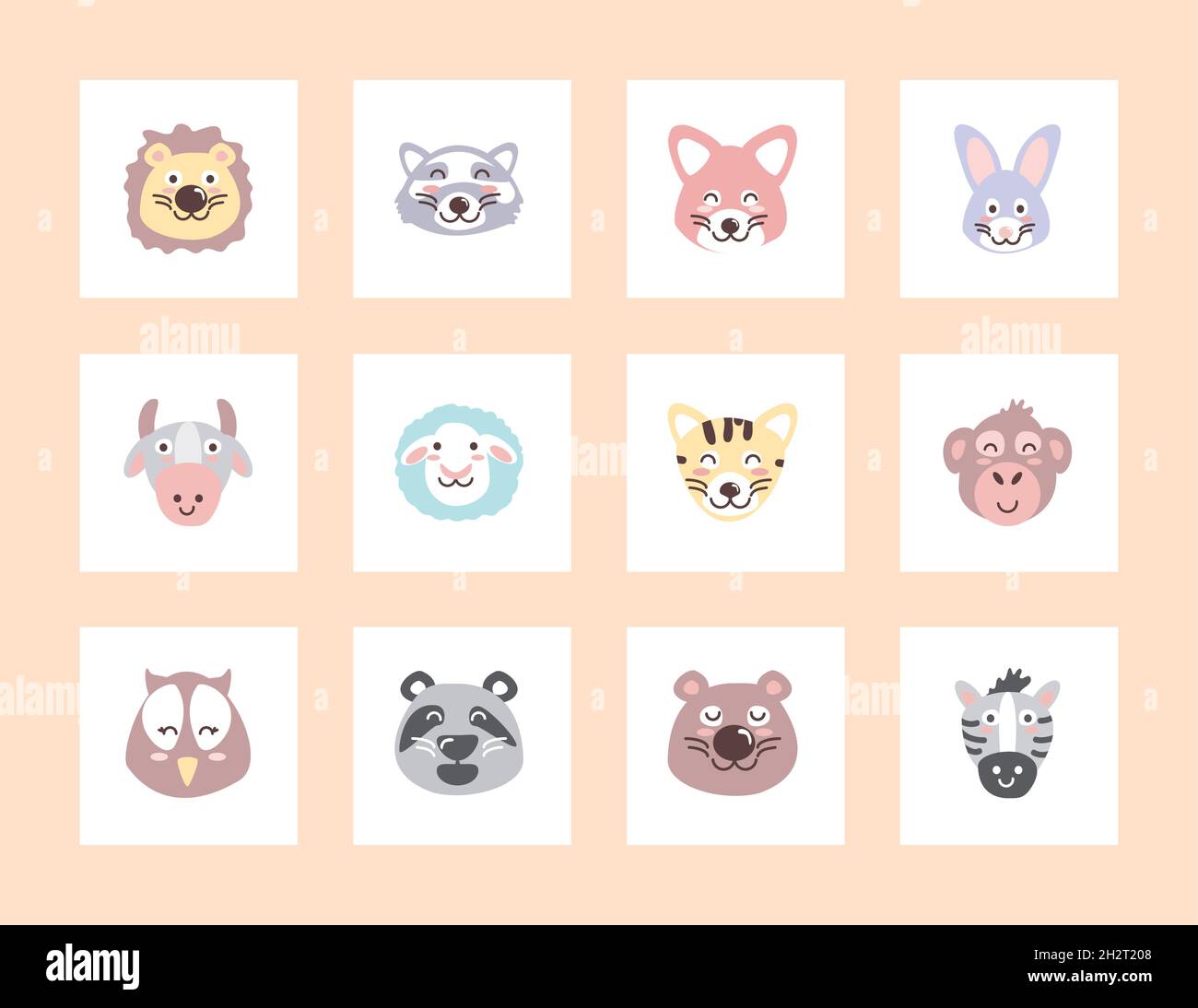 Sheep faces Stock Vector Images - Alamy