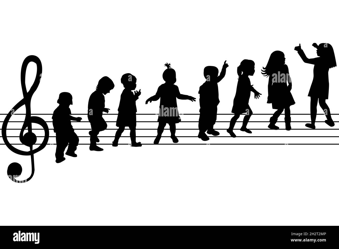 Children Choir Silhouette