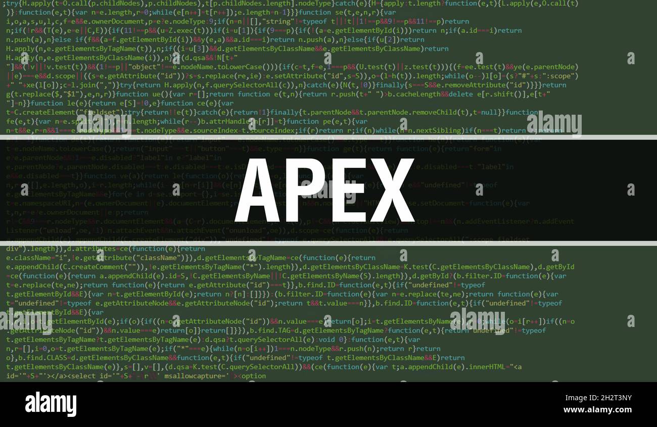 Apex concept with Random Parts of Program Code. Apex with Programming ...