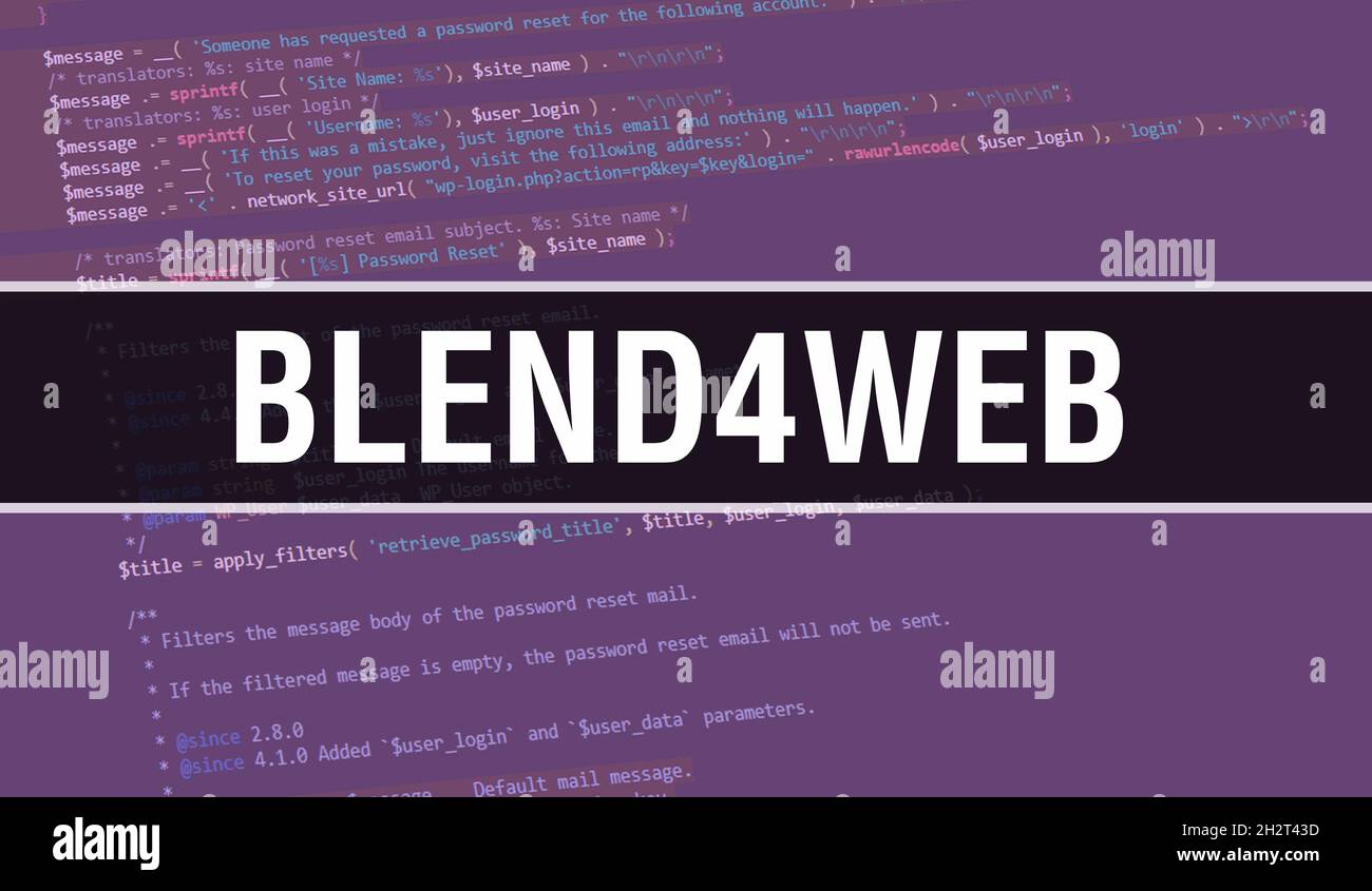 Blend4web text hi-res stock photography and images - Alamy