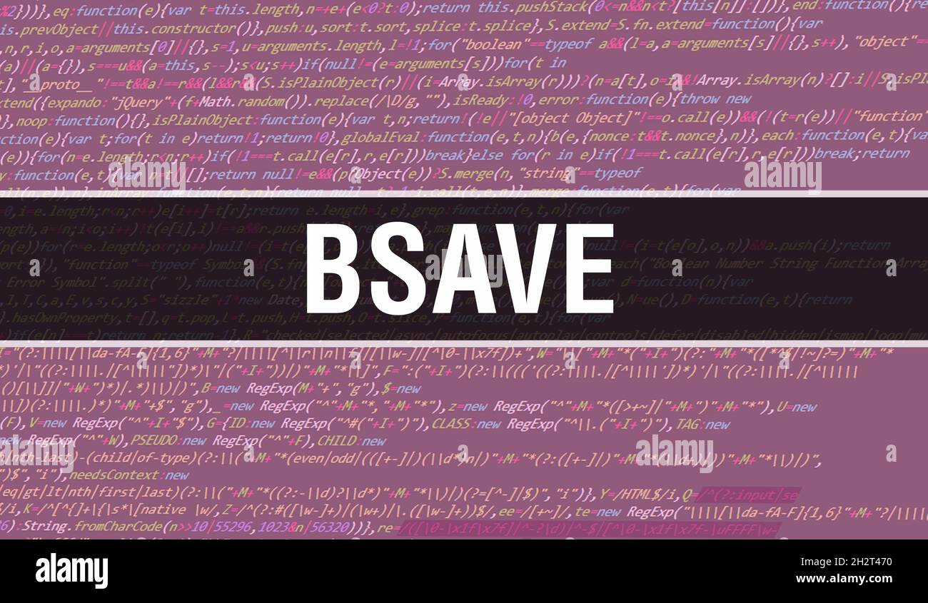 BSAVE with Abstract Technology Binary code Background.Digital binary ...