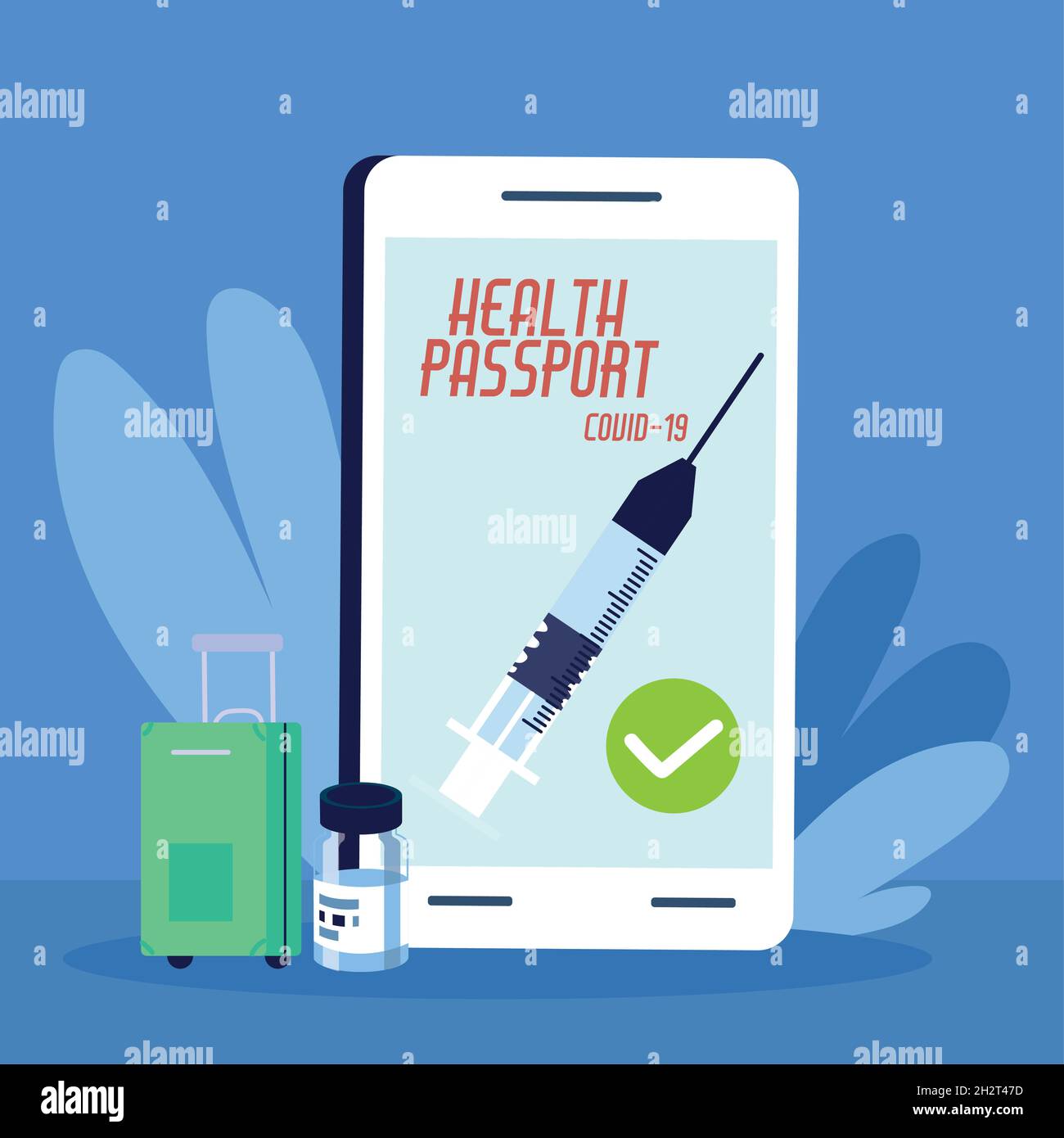 traveling health passport app Stock Vector Image & Art - Alamy