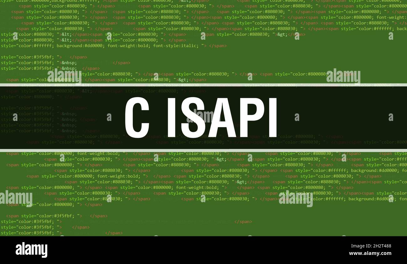 C Isapi Concept With Random Parts Of Program Codec Isapi Text Written On Programming Code