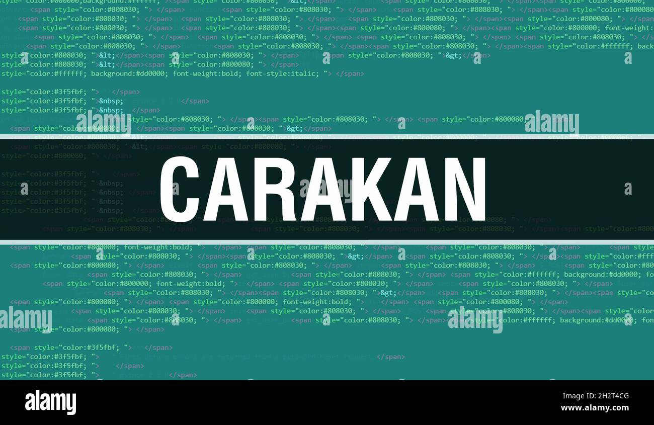Carakan concept with Random Parts of Program Code.Carakan text written ...