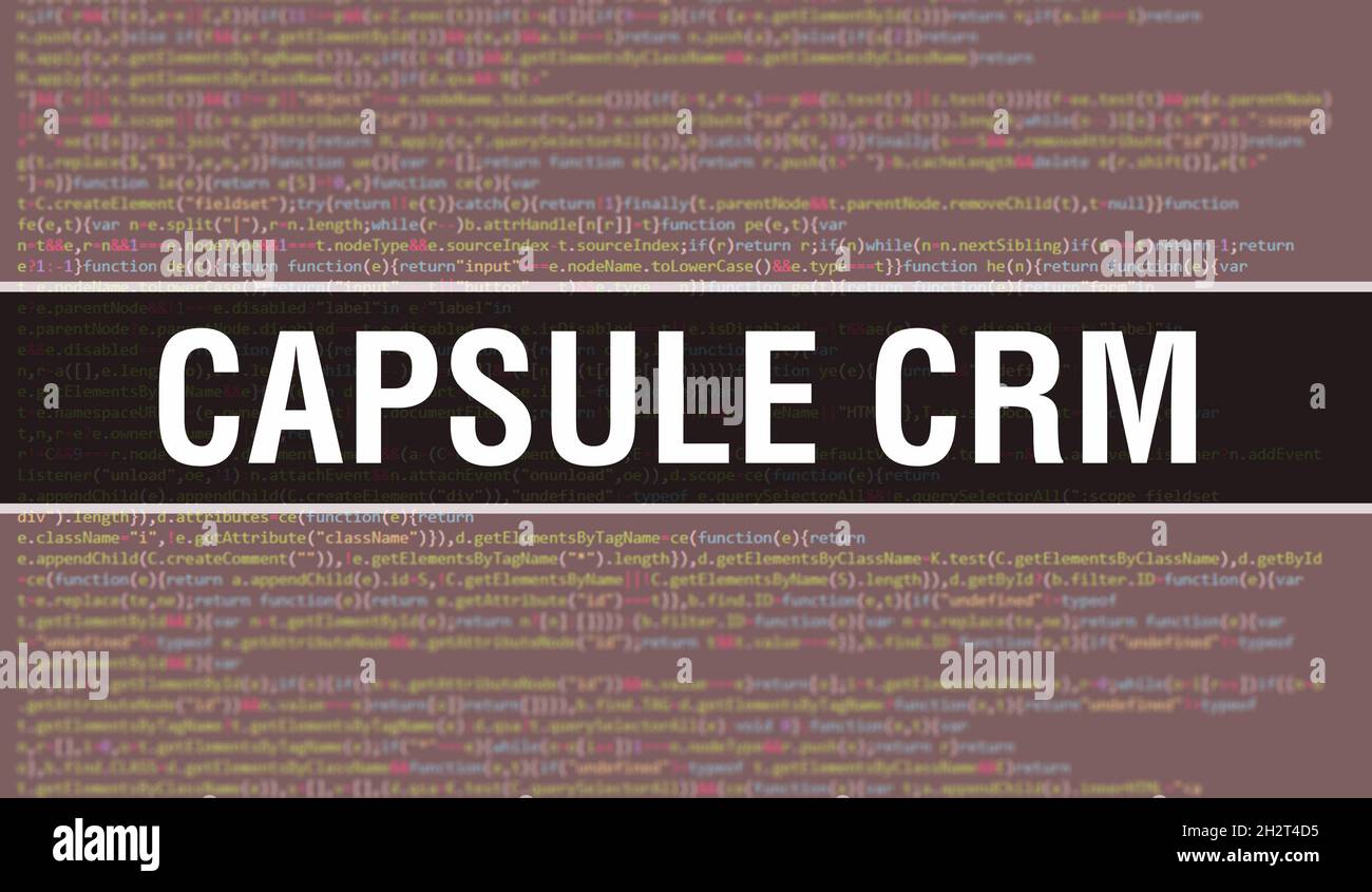 Capsule crm hi-res stock photography and images - Alamy