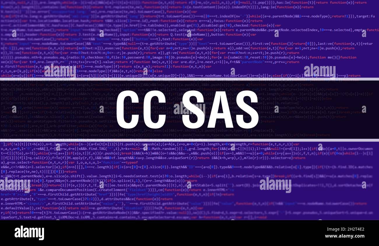 CC SAS with Digital java code text. CC SAS and Computer software coding ...