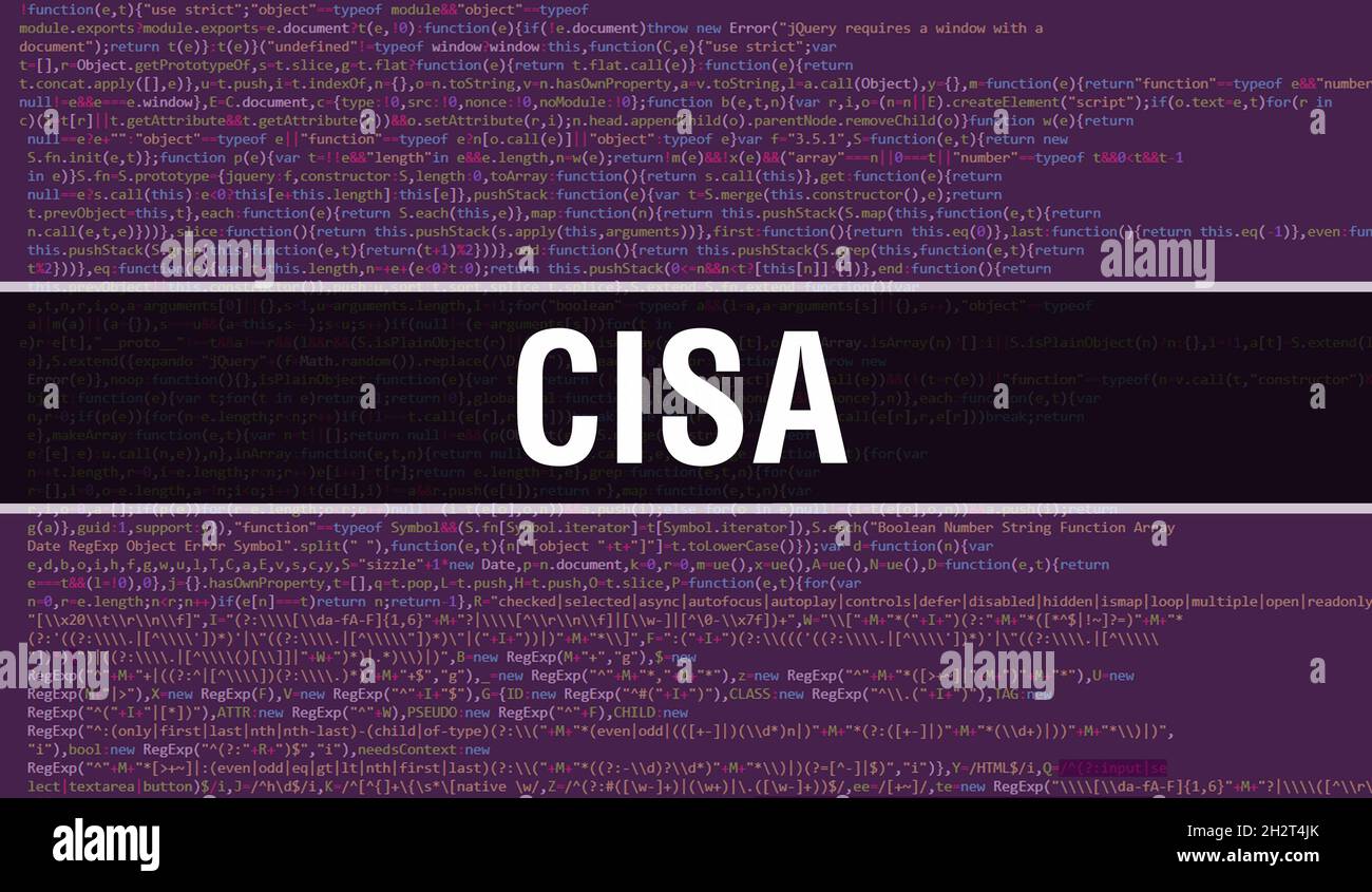 CISA concept illustration using code for developing programs and app ...