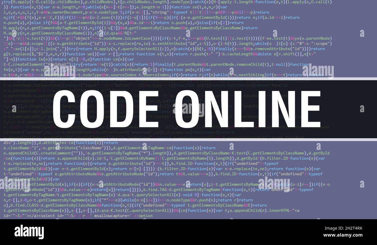 code online with Abstract Technology Binary code Background.Digital ...