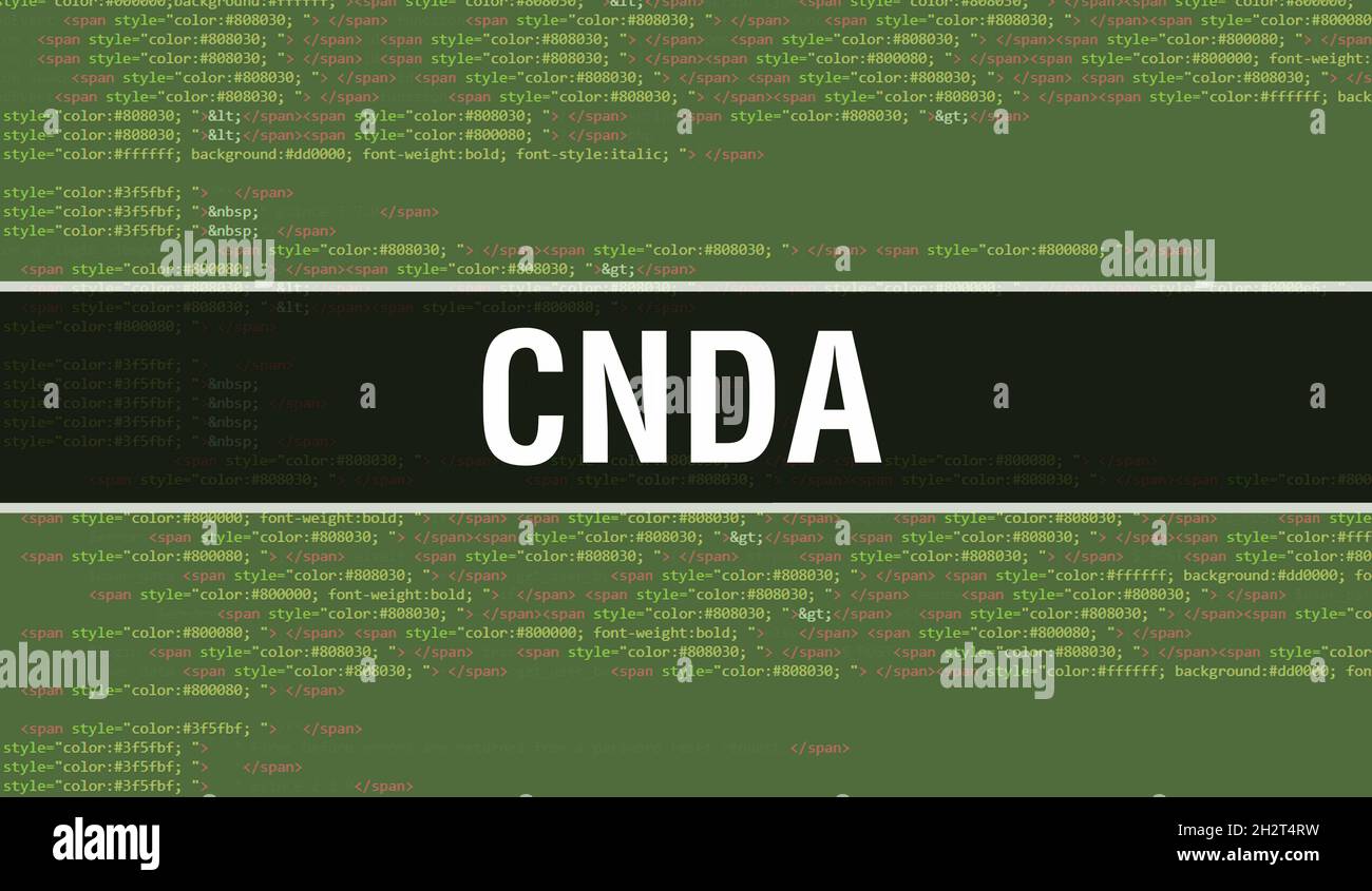 CNDA with Binary code digital technology background. Abstract ...