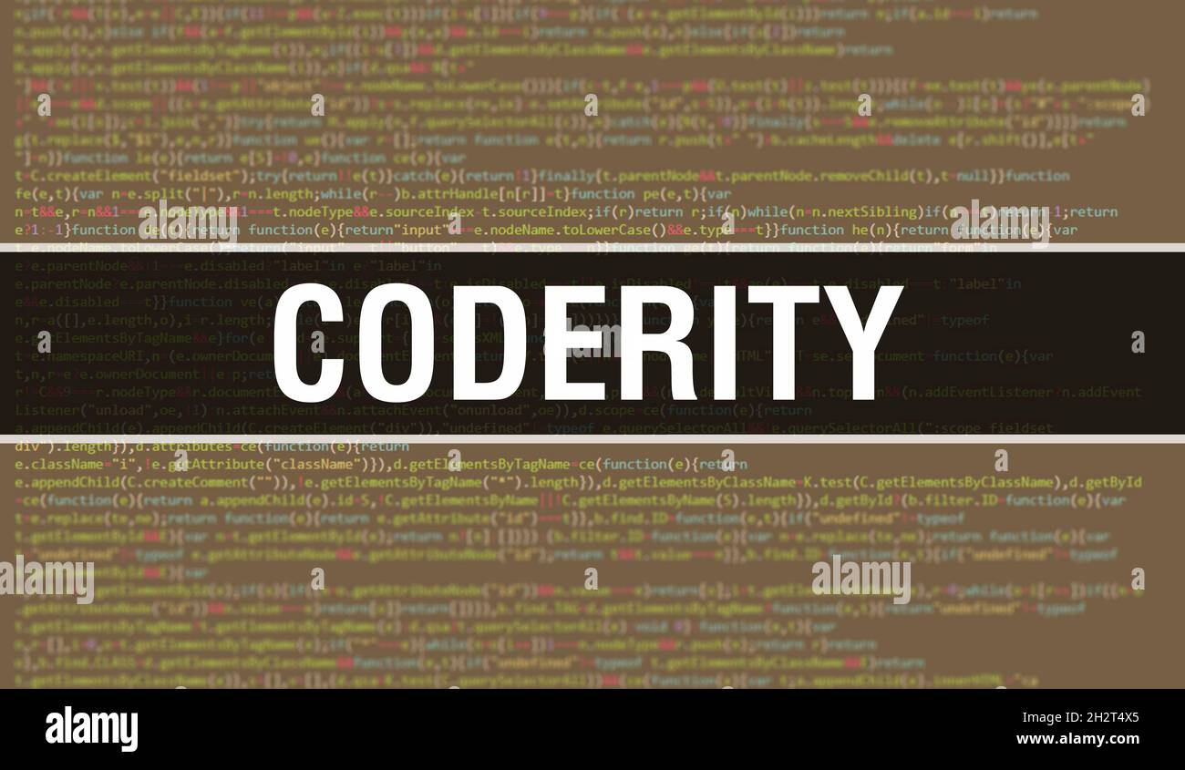 Coderity concept with Random Parts of Program Code. Coderity with ...