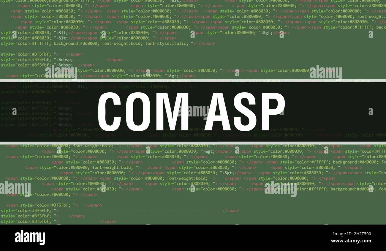 COM ASP with Binary code digital technology background. Abstract ...