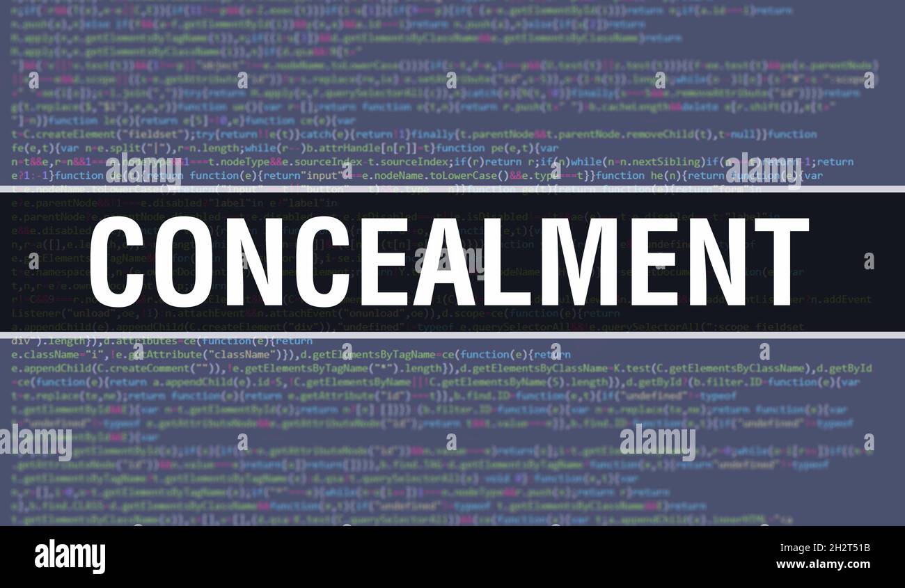 Concealment concept with Random Parts of Program Code. Concealment with ...