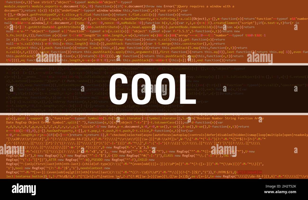 Cool concept illustration using code for developing programs and app ...