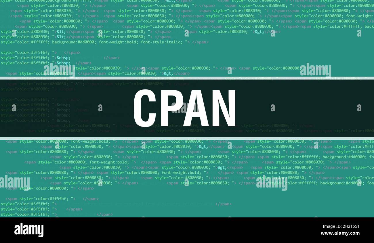 CPAN with Binary code digital technology background. Abstract ...