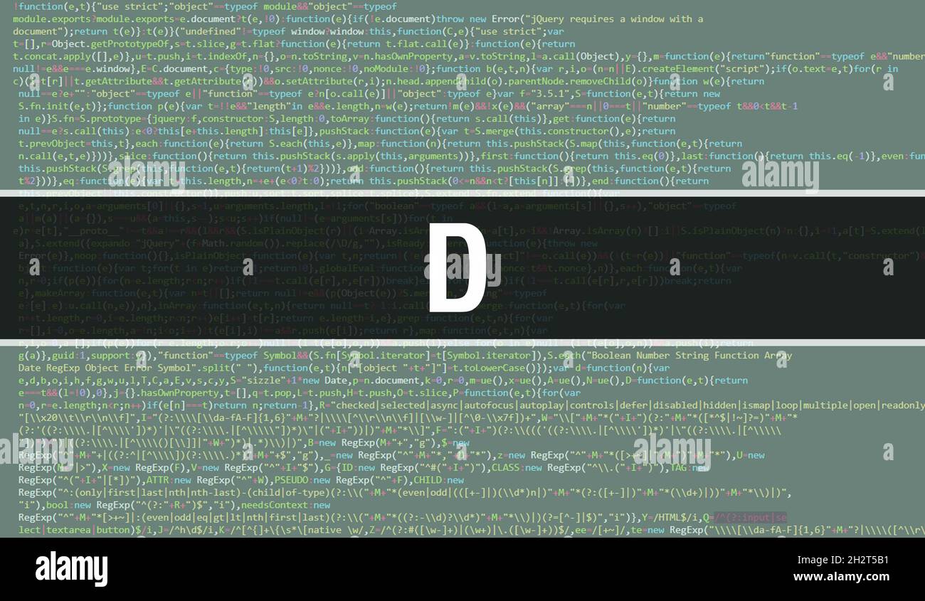 D concept illustration using code for developing programs and app. D website code with colourful ...