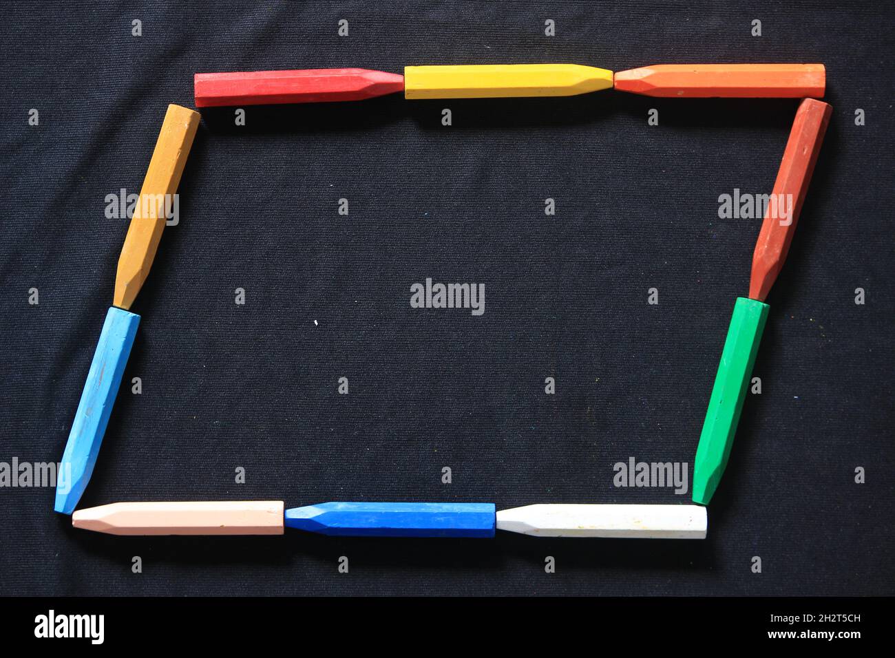 Crayon pencils with beautiful bright colors, for drawing and painting ...