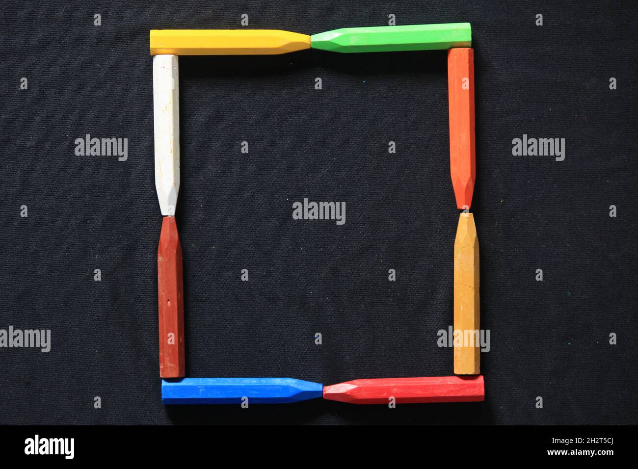 Crayon pencils with beautiful bright colors, for drawing and painting ...