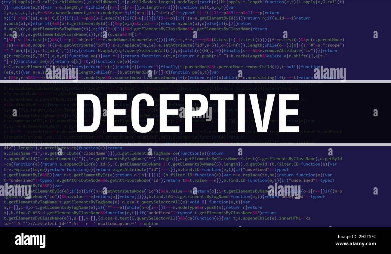 Deceptive with Abstract Technology Binary code Background.Digital ...