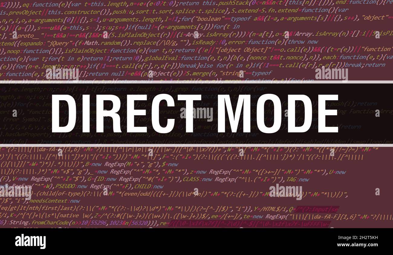 Direct Mode Text Written On Programming Code Abstract Technology 6432