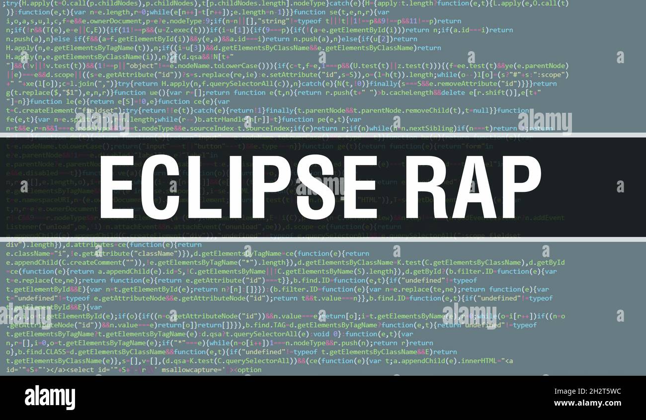 Eclipse RAP with Abstract Technology Binary code Background.Digital ...