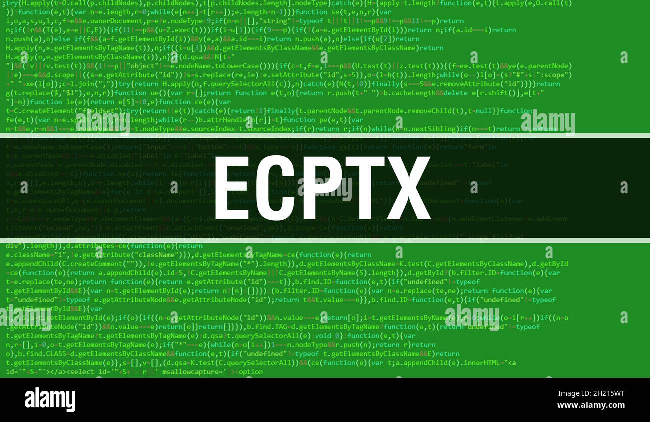 eCPTX with Abstract Technology Binary code Background.Digital binary data and Secure Data ...