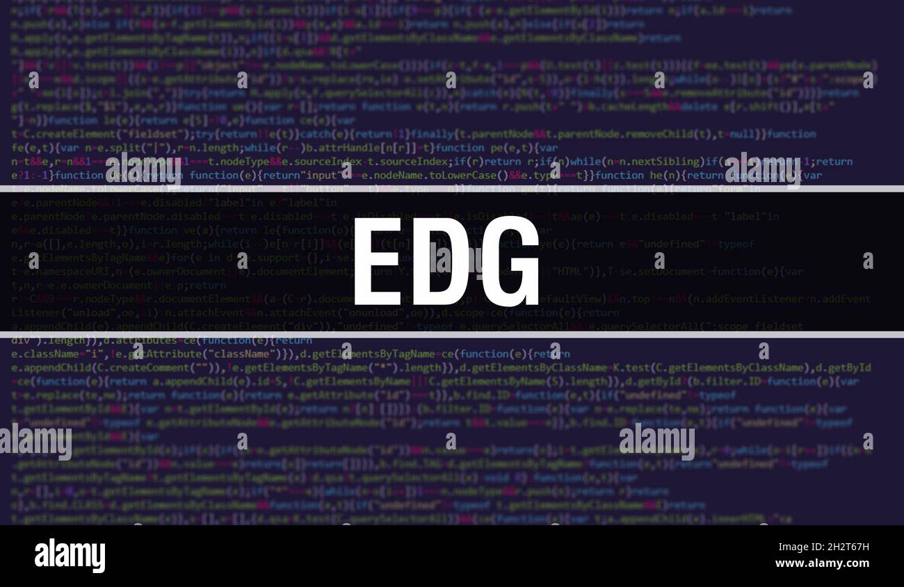 EDG concept with Random Parts of Program Code. EDG with Programming ...