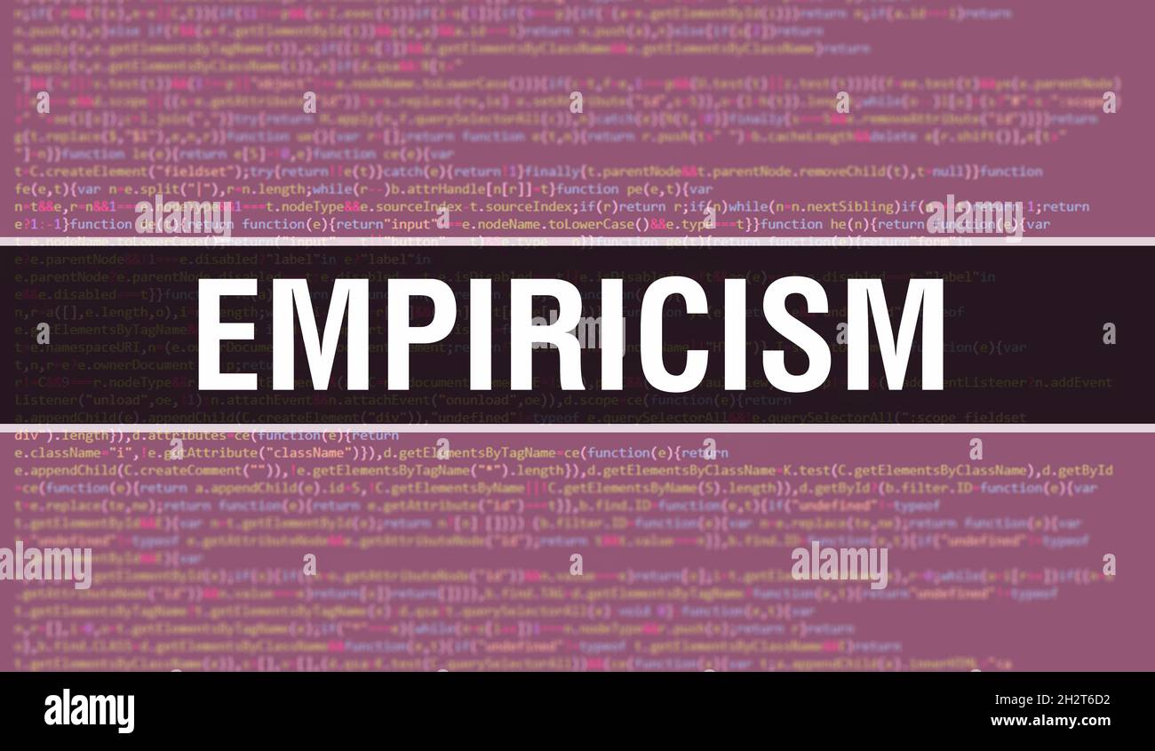 Empiricism concept with Random Parts of Program Code. Empiricism with ...