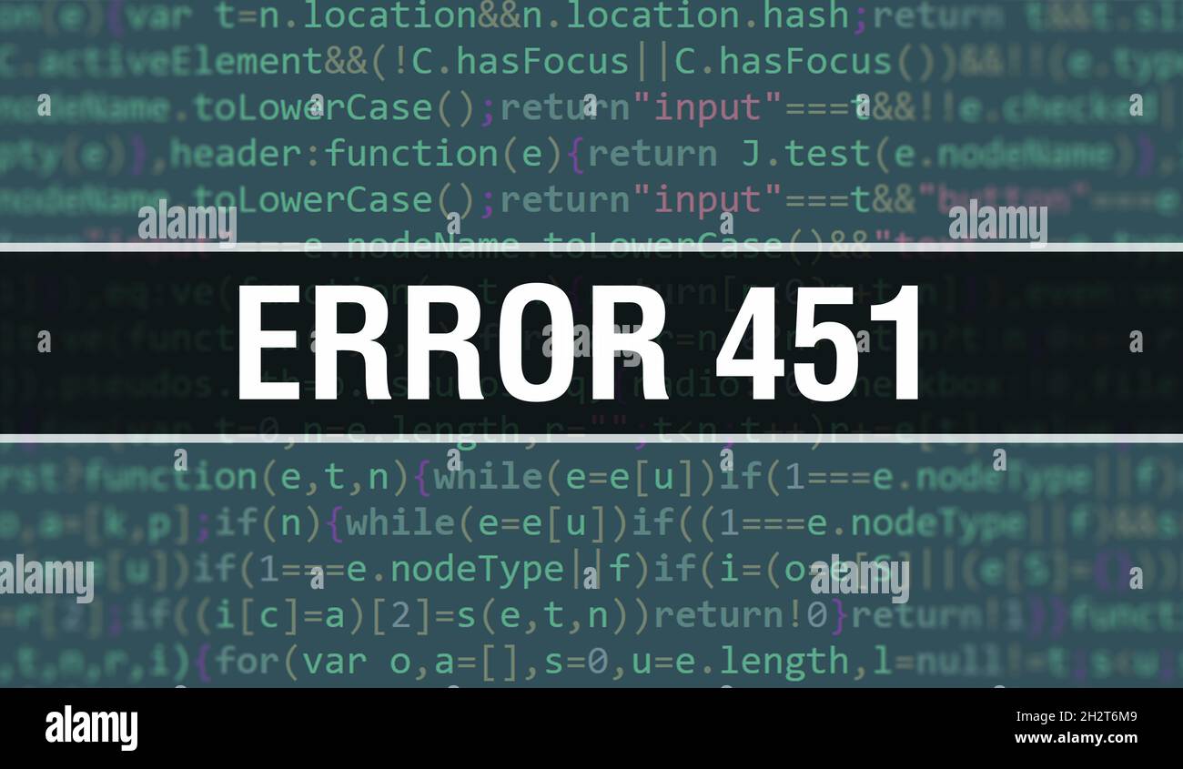 Error 451 image hi-res stock photography and images - Alamy
